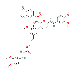 CAS号:--- - 3-[4-[(1R,2R)-1-hydroxy-1-(4-hydroxy-3-methoxyphenyl)-3-[(E)-3-(4-hydroxy-3 ...