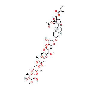 CAS号:--- - [(1R)-1-[(3R,5S,8R,9S,10R,12R,13S,14R,17S)-12-acetyloxy-3-[(2R,4R,5S,6R)-5-[(2S,4R,5R ...