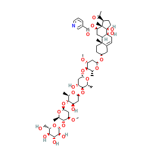CAS号:--- - [(3R,8R,9R,10R,12R,13S,14S,17S)-17-acetyl-8,14-dihydroxy-3-[(2R,4R,5R,6R)-5-[(2S,4R ...