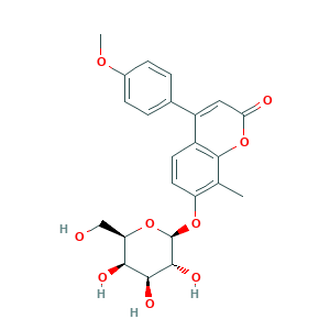 CAS号:--- - 4-(4-methoxyphenyl)-8-methyl-2-oxo-2H-chromen-7-yl beta-D-galactopyranoside-科华智慧