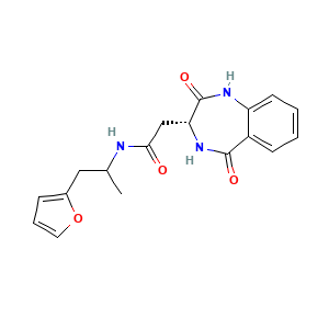 CAS号:--- - 2-[(3R)-2,5-dioxo-3,4-dihydro-1H-1,4-benzodiazepin-3-yl]-N-[1-(furan-2-yl)propan-2-yl ...